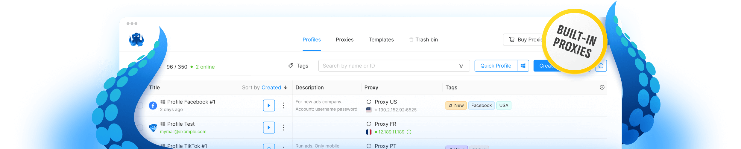 Antidetect browser for multi-accounting management — Octo Browser